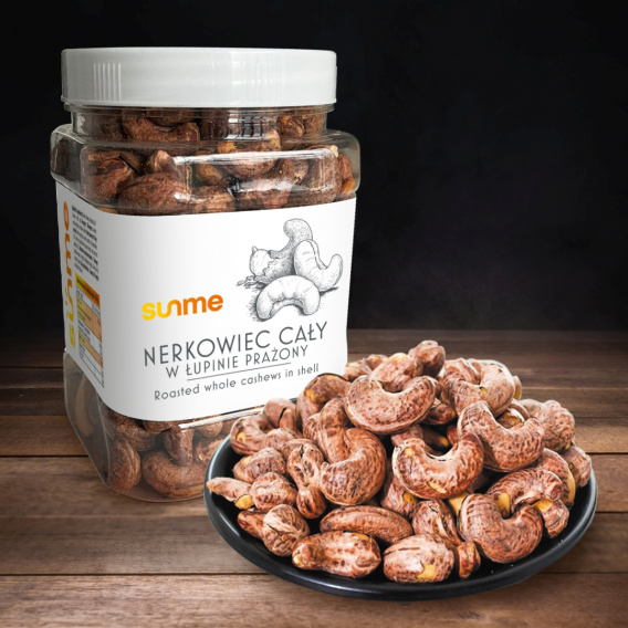 Sunme Orzech nerkowca w łupinie w słoiku 500 g prażony solony > sklep ...